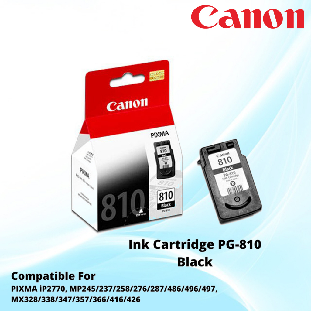 Jual Tinta Printer Canon Ink Cartridge PG-810 Black Original | Shopee Indonesia