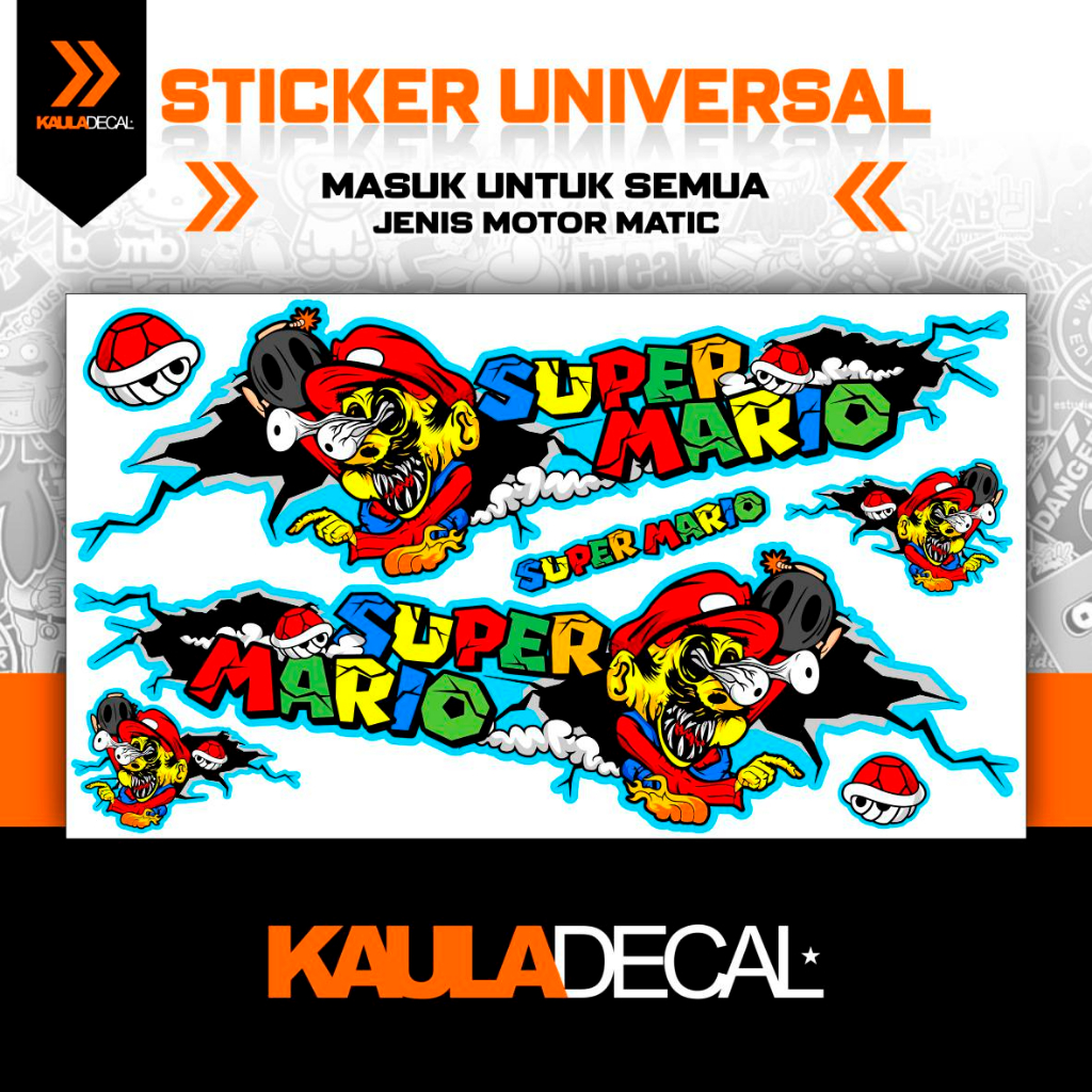 Jual STIKER STRIPING MOTOR ALL MATIC MOTIF 195 / UNIVERSAL MATIC ...