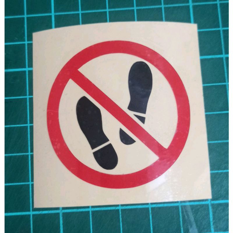 Jual Cutting Sticker Warning No Smoking - Dilarang Masuk - Dilarang ...