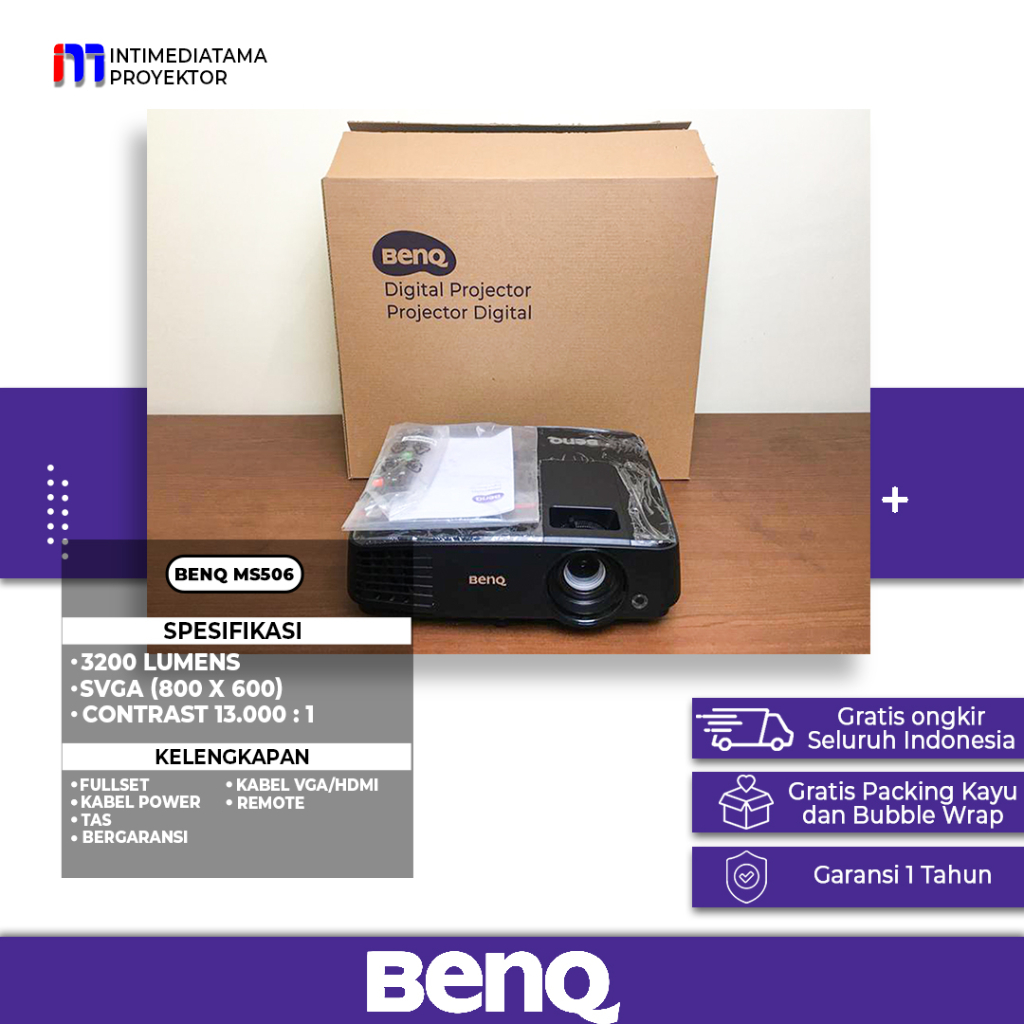Jual Proyektor BenQ MS506 | Shopee Indonesia