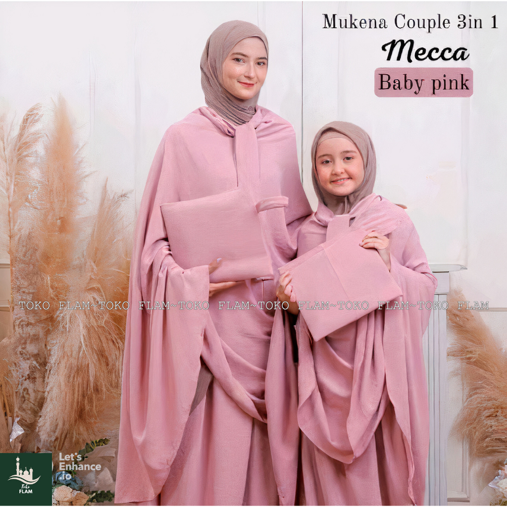 Jual FLAM MUKENA COUPLE IBU DAN ANAK CRINKLE LESTI AIRFLOW 3IN1 PREMIUM MECCA SERIES | Shopee ...