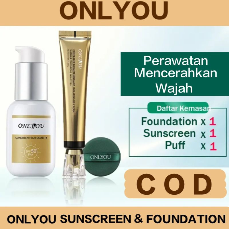 Jual ONLYOU Sunscreen & Concealer Perawatan Wajah untuk Mencerahkan ...