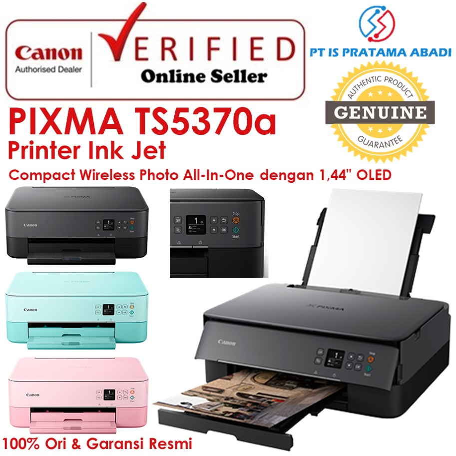 Jual Printer Canon PIXMA TS5370a Garansi Resmi 1 Tahun | Shopee Indonesia