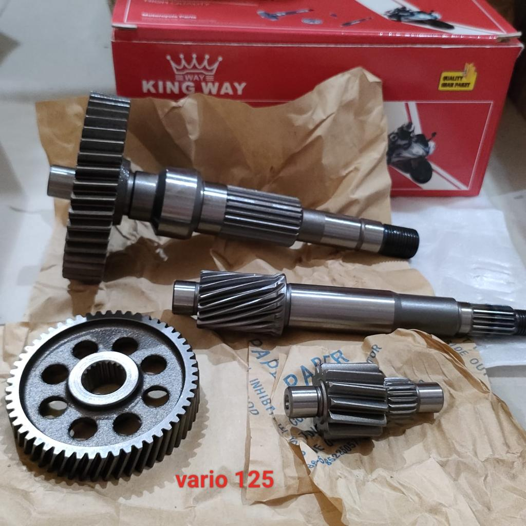 Jual Gigi Rasio Set VARIO 125 Gear Gardan Rasio Assy Lengkap Set ...