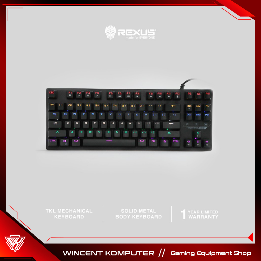 Jual Rexus Mechanical MX 5.1 Legionare Keyboard Gaming | Shopee Indonesia