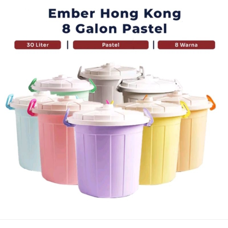 Jual fs farsal ember hongkong 8 galon pastel bahan POLYPROPYLENE ...