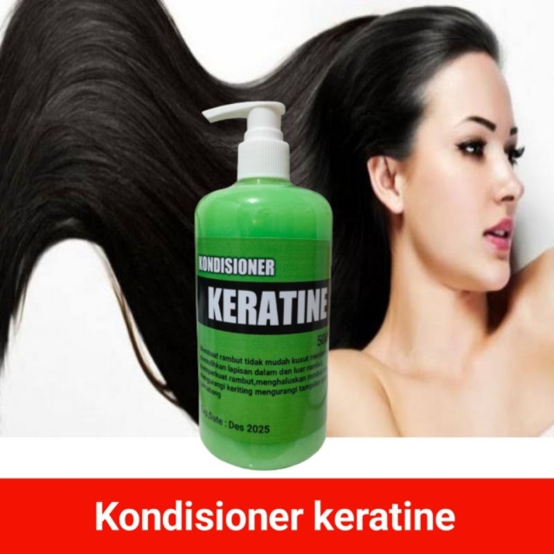 Jual Keratine Kondisioner Pelurus rambut 500ml pompa | Shopee Indonesia