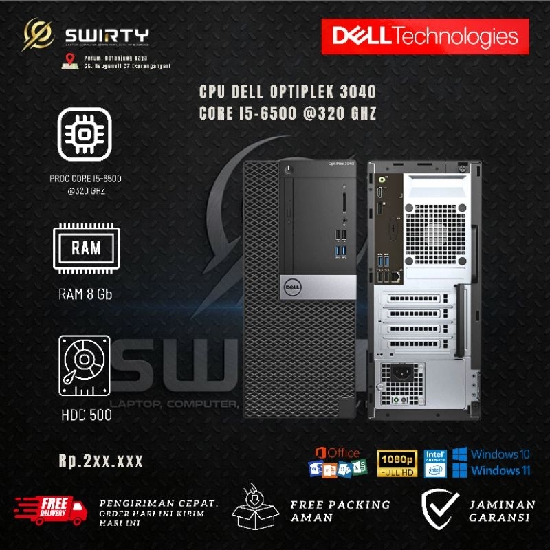 Jual CPU DELL OPTIPLEX 3040 | Shopee Indonesia