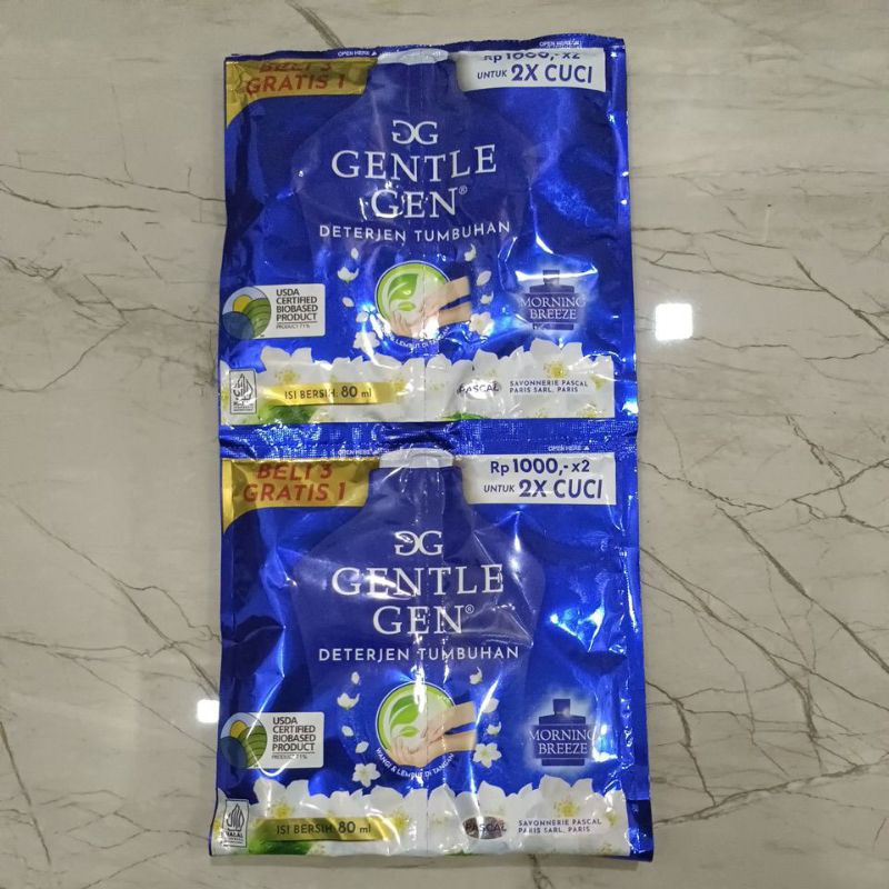 Jual Promoo Gentle Gen Deterjen Renteng Kemasan 1000.isi 8 sachet ...