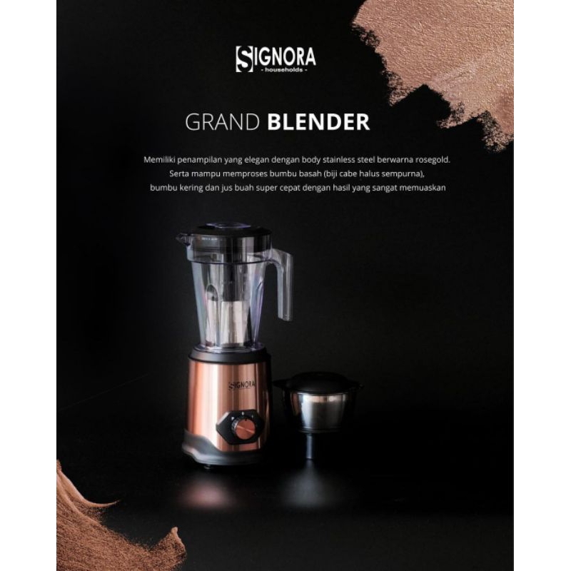 Jual Blender Signora 450 Watt: Garansi 1 Tahun, Kering atau Basah ...