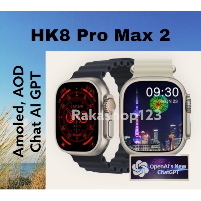 Jual HK8 Pro Max Gen 2 Ultra AI ChatGPT Smartwatch, AMOLED, AOD, Latest ...