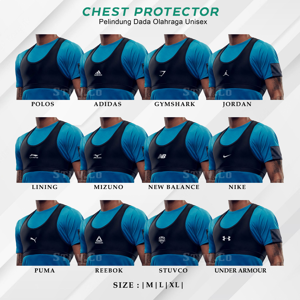 Jual FOOTBALL VEST CHEST PROTECTOR SPORT BRA PELINDUNG DADA OLAHRAGA ...