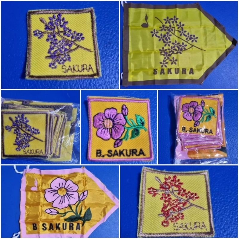 Jual BET REGU SAKURA | Bet Tanda Regu Bunga | Tanda Regu Bordir Gambar ...