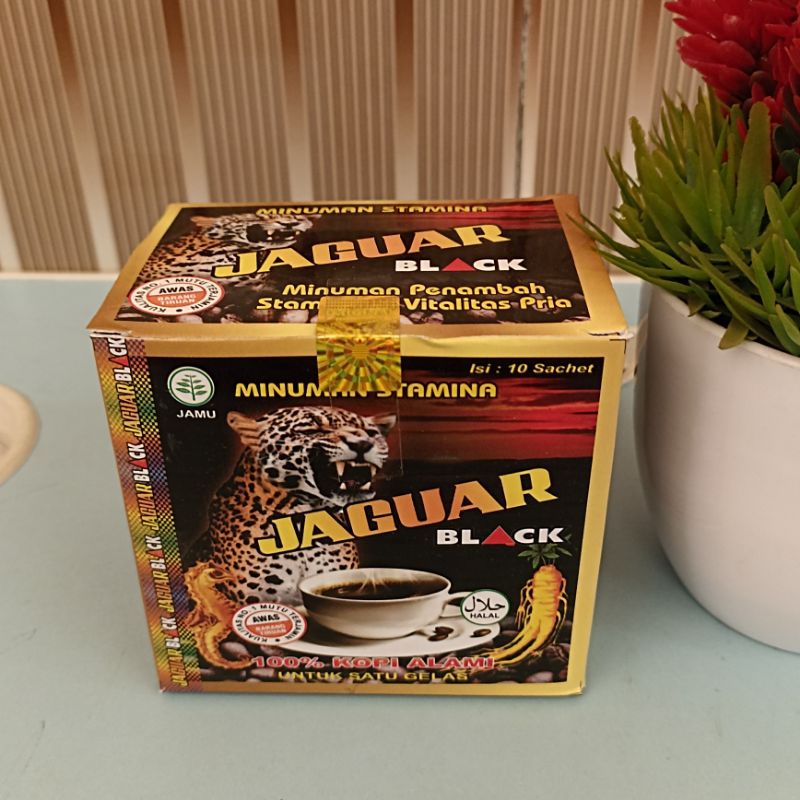 Jual KOPI JAGUAR BLACK OBAT KUAT OBAT LAMA OBAT IMPOTENSI (1Box Isi 10 Sachet) | Shopee Indonesia