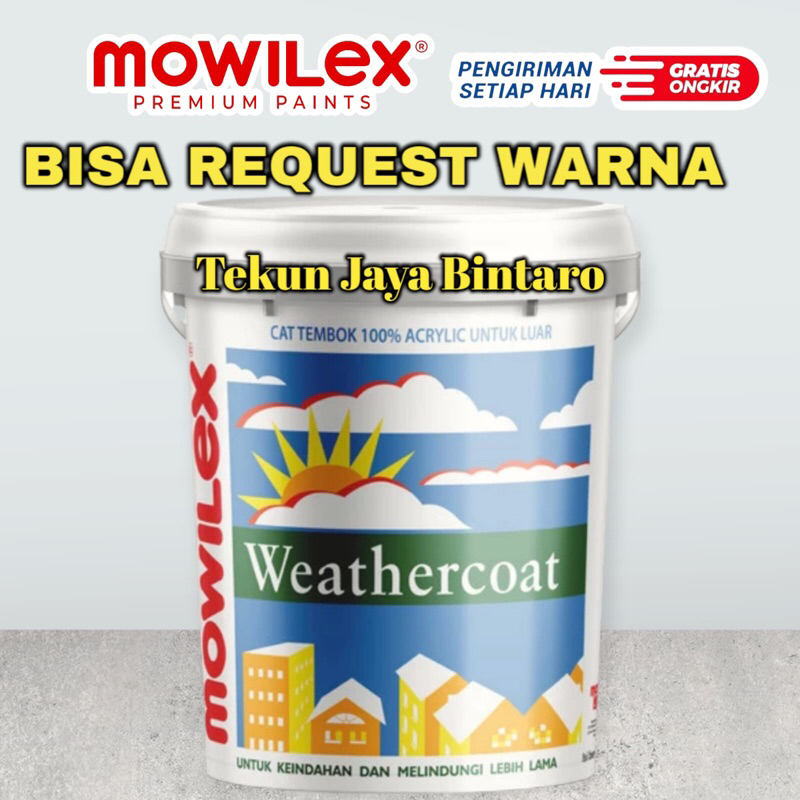 Jual Cat Tembok Exterior Mowilex Weathercoat 20 Liter Shopee Indonesia