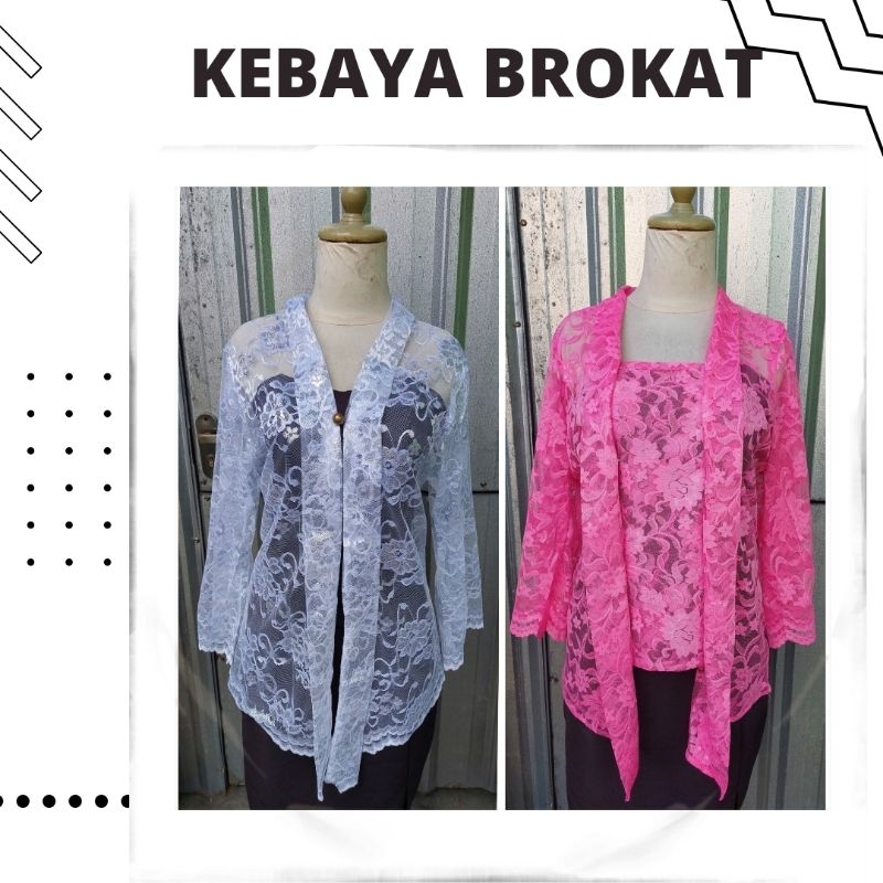 Jual KEBAYA CARDIGAN BROKAT | Shopee Indonesia