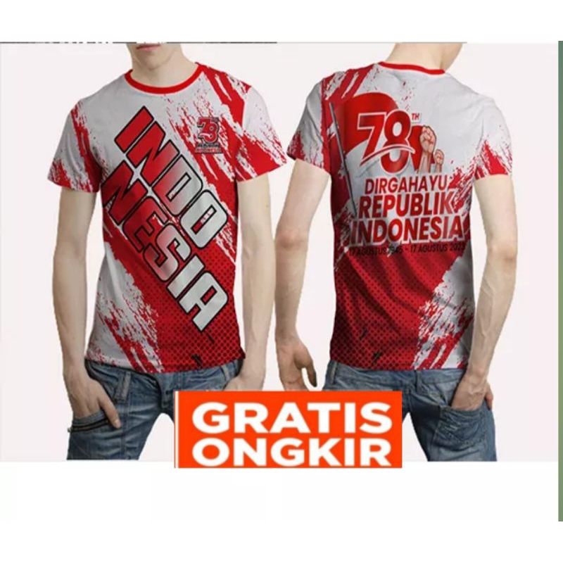 Jual kaos HUT RI 78 keren ke 78 terbaru dewasa dan anak Indonesia premium kaos kemerdekaan ...