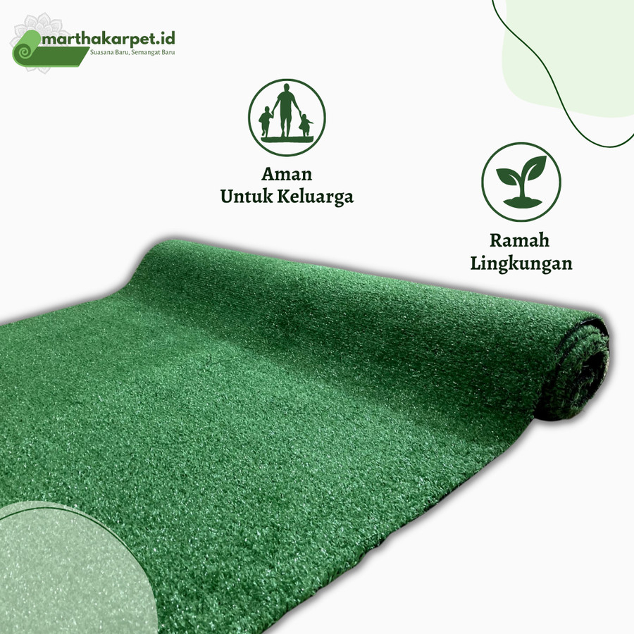 Jual Rumput Sintetis Swiss1cm / 10mm - 25 Meter (Lebar 2 Meter) - Roll ...