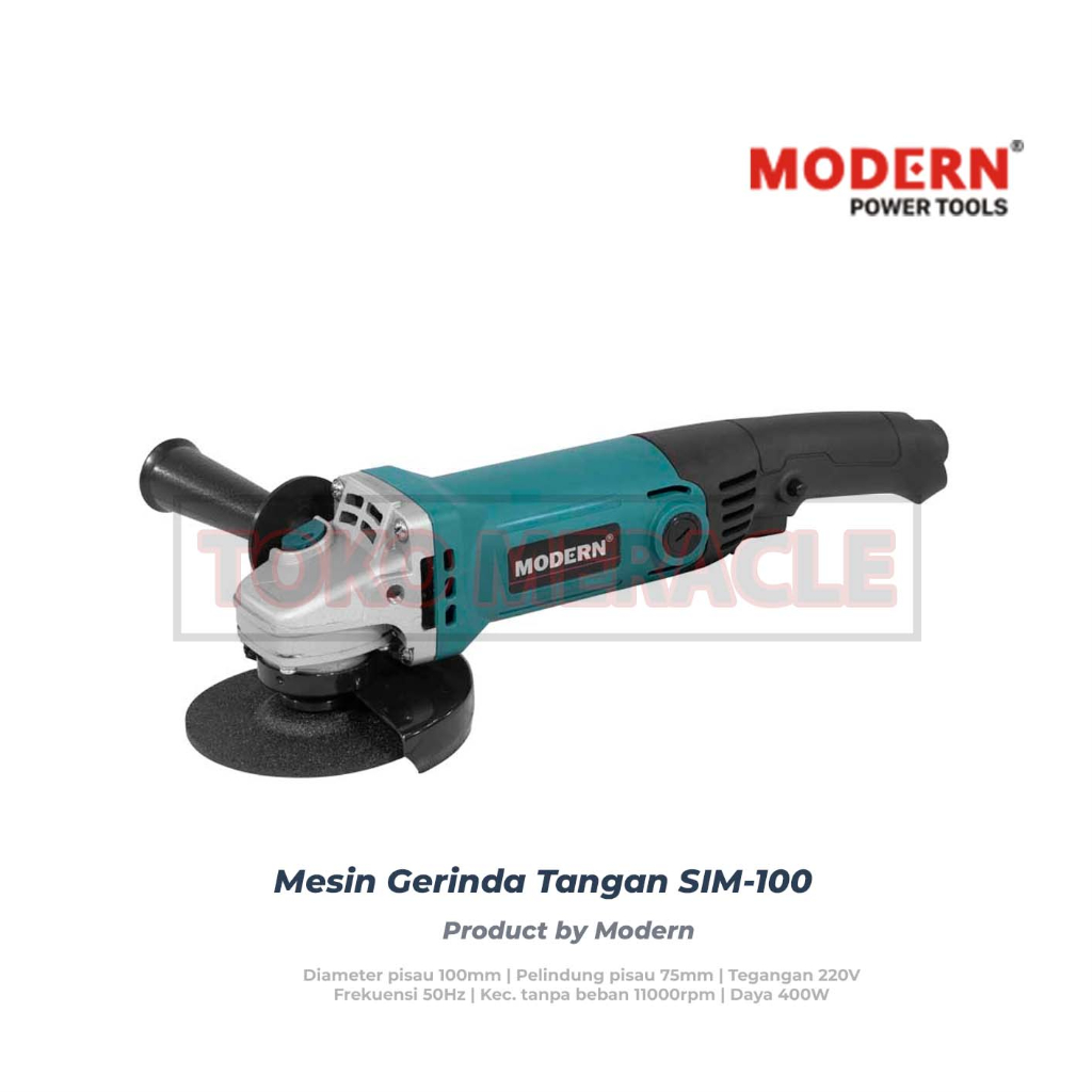 Jual Modern Gerinda Tangan 4" SIM-100 - Angle Grinder 100mm SIM100 ...