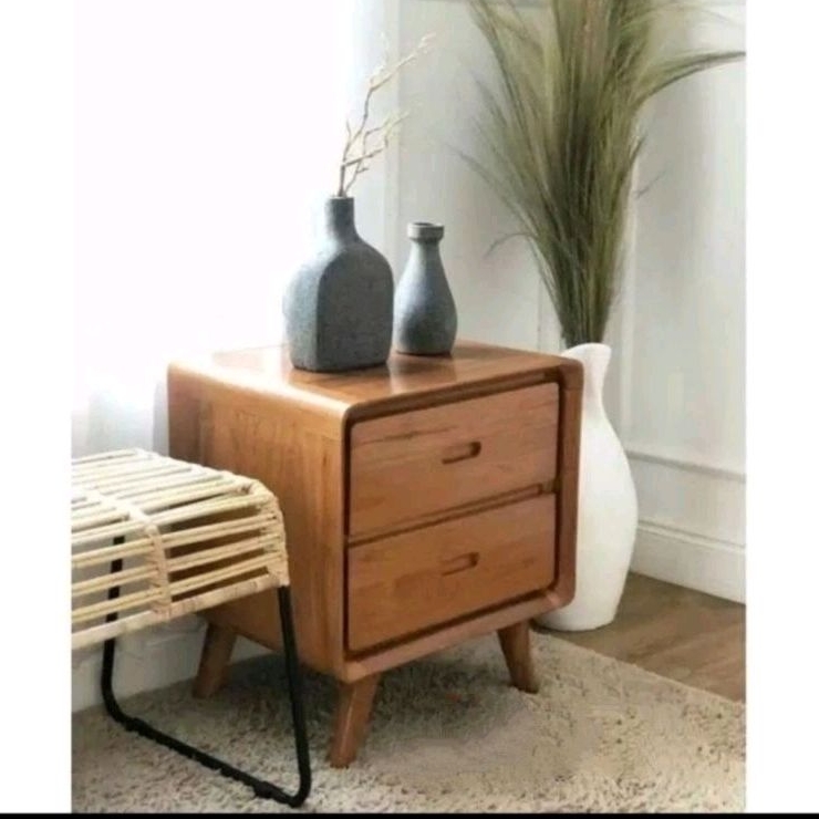 Jual Meja Nakas/Meja Nakas Minimalis/Bedside Table/Side Table/Night stand Kayu Jati Solid Jepara ...