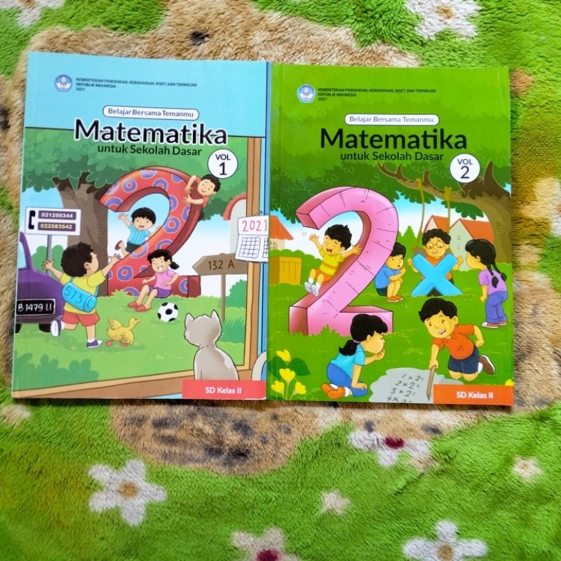 Jual ORIGINAL BUKU BELAJAR BERSAMA TEMANMU MATEMATIKA KELAS 2 SD VOL 1 2 KURIKULUM MERDEKA ...