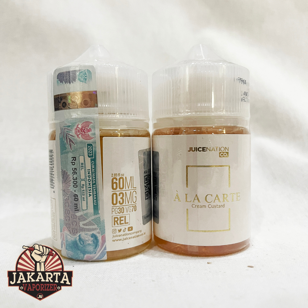 Jual ALA CARTE CREAM CUSTARD 60ML 3MG 6MG BY JUICENATION | Shopee Indonesia