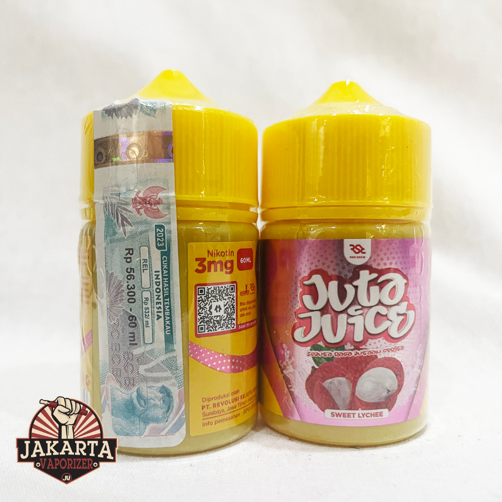 Jual JUTA JUICE SWEET LYCHEE 60ML 3MG 7MG BY RSR BREW | Shopee Indonesia