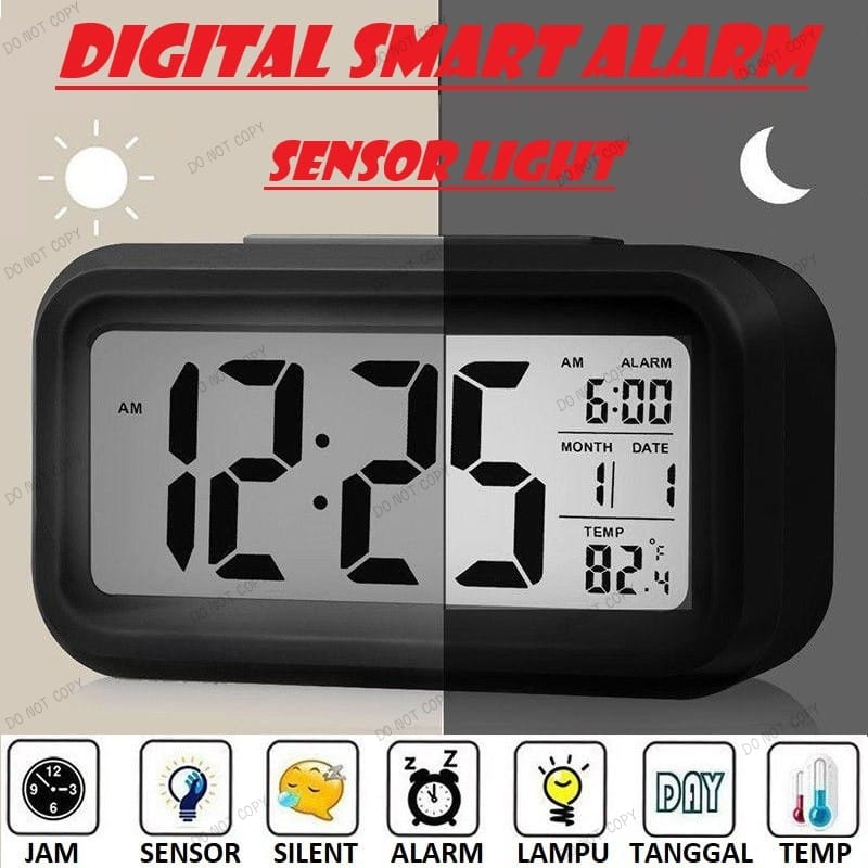 Jual Jam Weker Pintar Jam Meja Digital Digital Smart Alarm Clock Jam ...