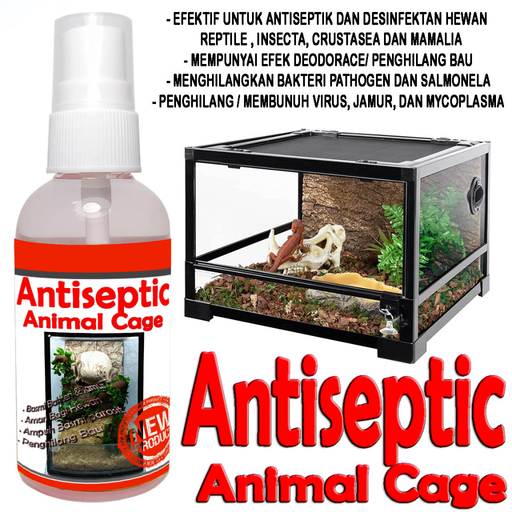 Jual ANTISEPTIK ANTISEPTIC DESINFEKTAN ANTI JAMUR HEWAN KANDANG REPTILE ...