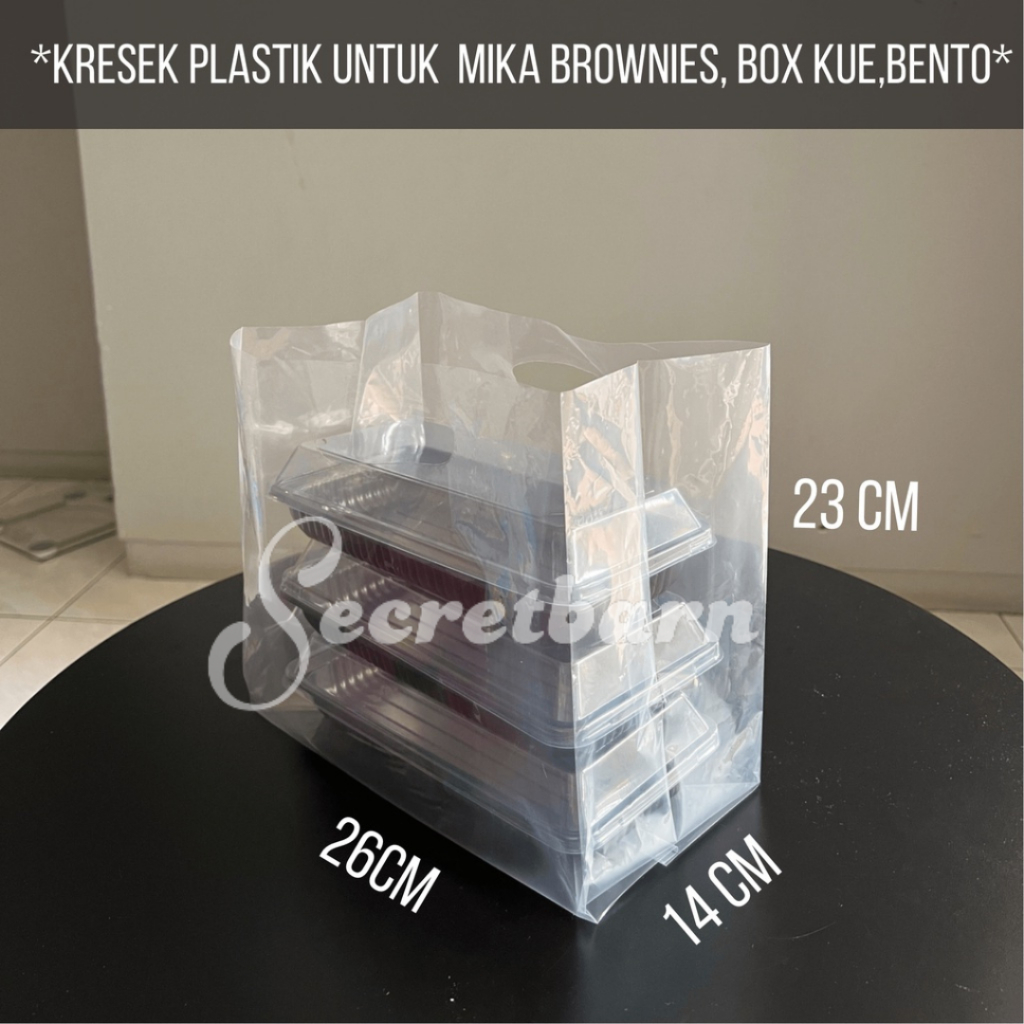 Jual tas plastik BENING ukuran BENTO isi 50 kantong PE PP TRANSPARAN ...