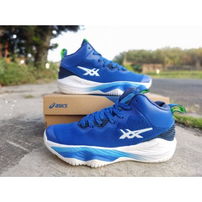 Jual sepatu badminton asic nova surge blue white made in vietnam ...