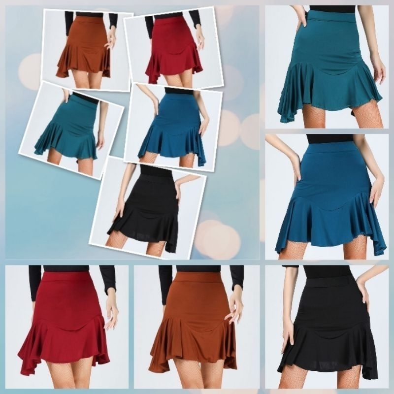 Jual Rok dance premium rok line dance belly dance salsa model latin ...