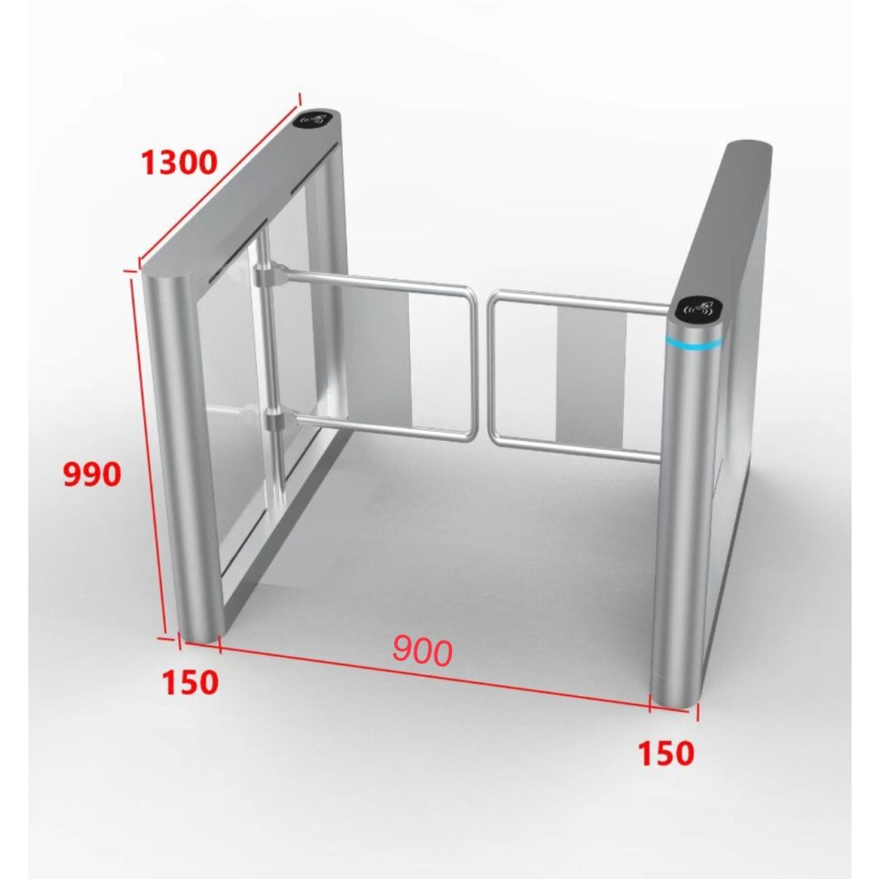 Jual Swing Barrier Gate Otomatis 1 Jalur/ 1 Lane | Shopee Indonesia