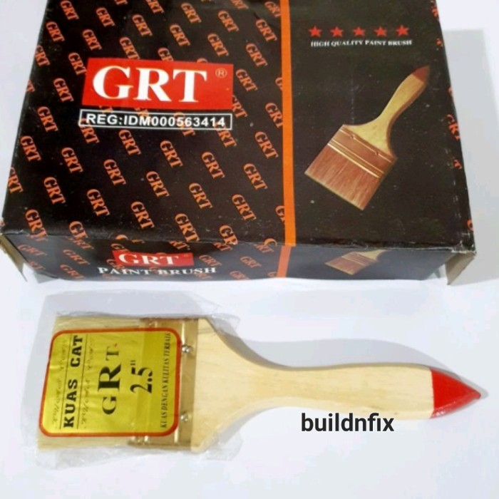 Jual Kuas Cat Kayu Besi Tembok MERK GRT 2.5 Inch | Shopee Indonesia