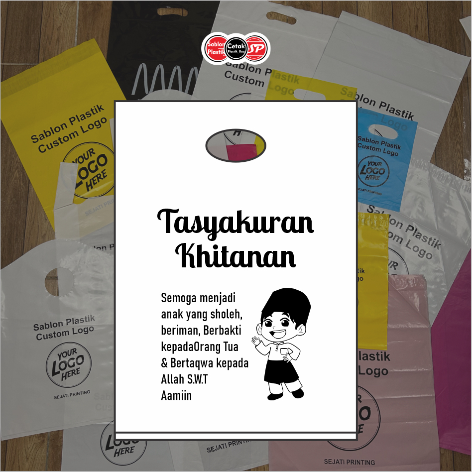 Jual (Isi 50pcs) Plastik Motif Sunatan, Plastik Hidangan, Plastik ...