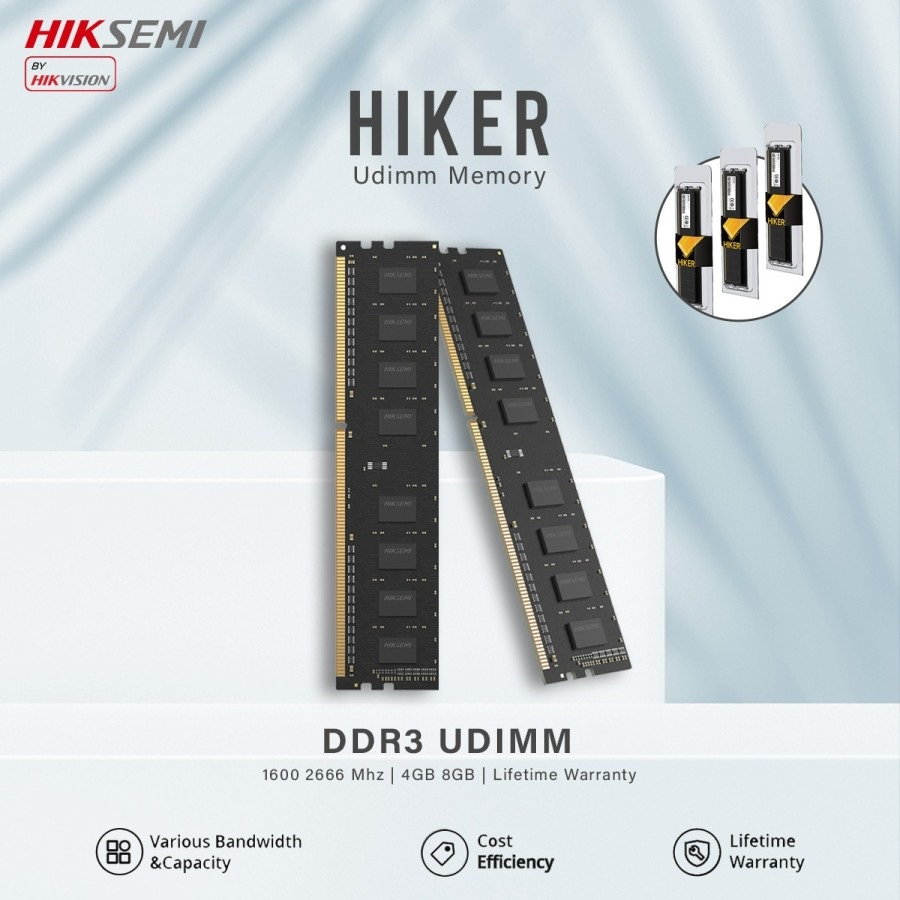 Jual HIKSEMI HIKER DDR3 4GB 8GB 1600MHz U-DIMM - RAM Single Channel Longdimm | Shopee Indonesia