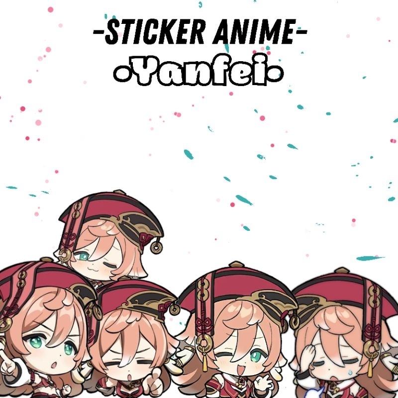 Jual Sticker Anime Yanfei Chibi Genshin Impacto Waterproof | Shopee ...
