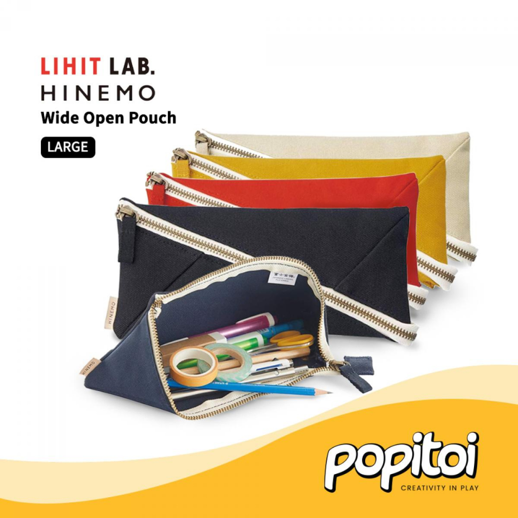 Jual Lihit Lab A-7901 Hinemo Wide Open Pouch LARGE Kotak Tempat Pencil ...