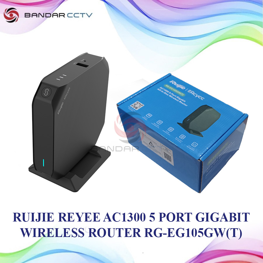 Jual Ruijie Reyee AC1300 5 Port Gigabit All-In-One Wireless Router RG-EG105GW(T) | Shopee Indonesia