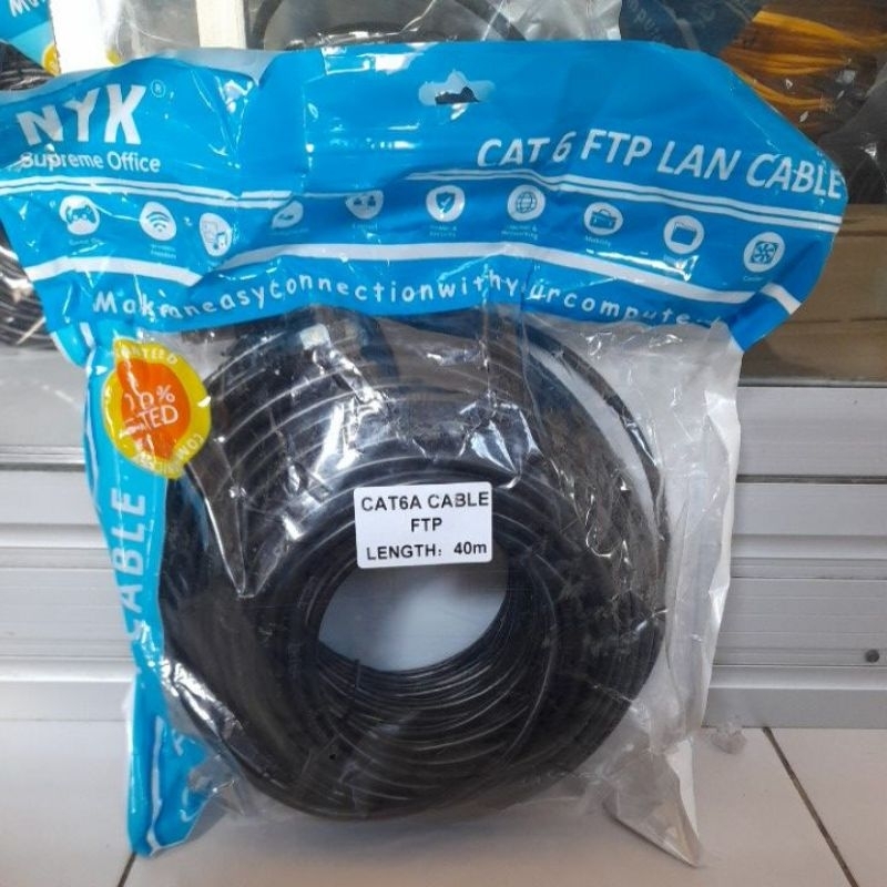 Jual KABEL LAN FTP CAT6A OUTDOOR 40M NYK | Shopee Indonesia