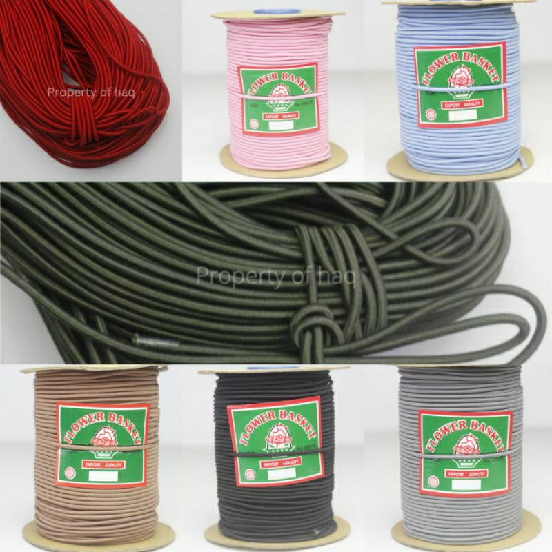 Jual Tali Elastis 2,5mm 100 yard / Tali String 2,5 mm / Tali Karet 2 ...