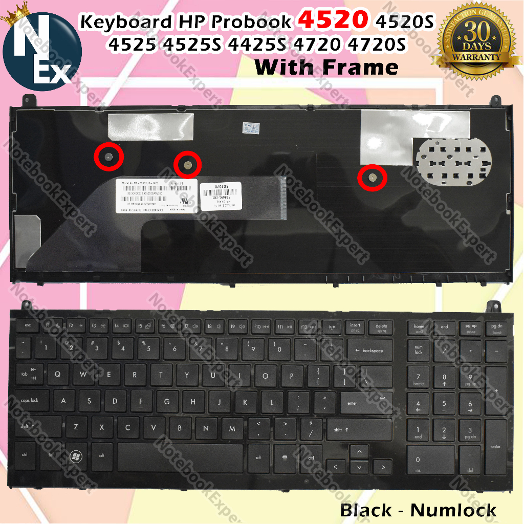 Jual Keyboard HP Probook 4520 4520S 4525 4525S 4425S 4720 4720S With ...