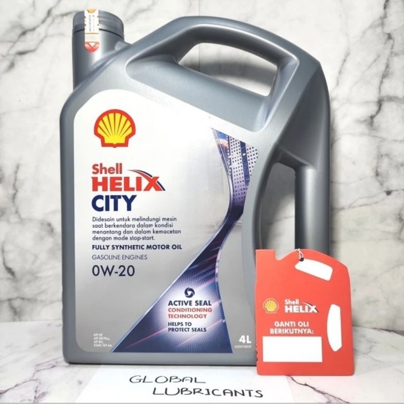 Jual Shell Helix CITY 0W-20 4 Liter API SP (Oli Mesin Full/ Fully Synthetic) | Shopee Indonesia