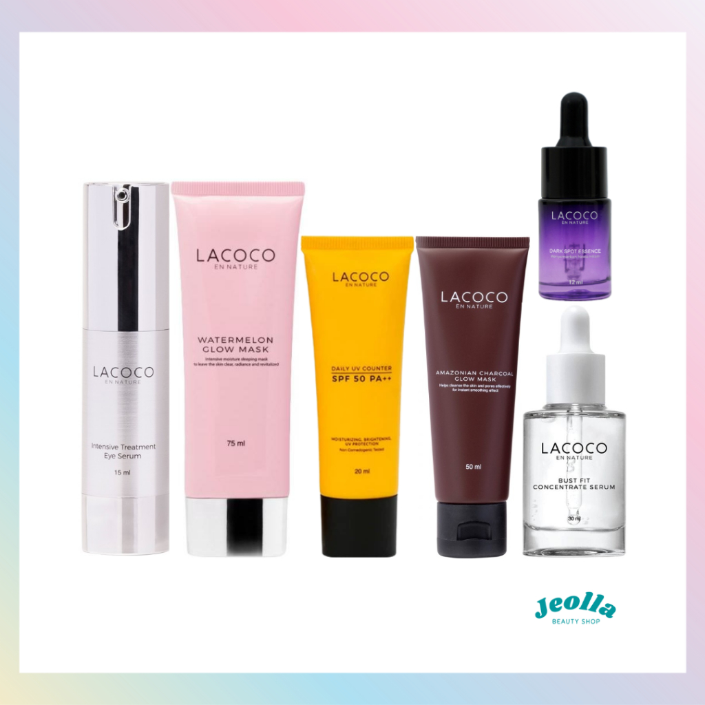 Jual LACOCO (Watermelon Glow Mask 75 & 10 ml, Dark Spot Essence 12 ml ...