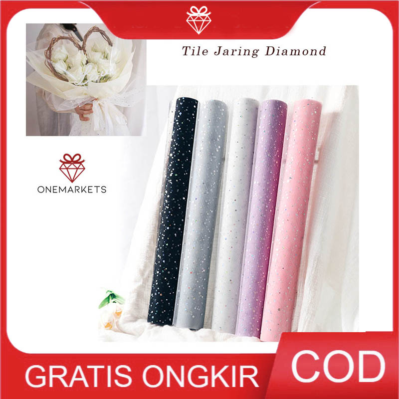 Jual 1ROLL Tile Jaring Diamond - Bahan Buket Bunga Tile015 | Shopee ...