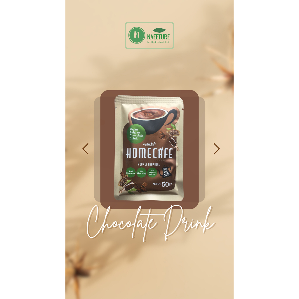 Jual Homecafe Vegan Belgian Chocolate Drink . Minuman Coklat Siap Seduh ...