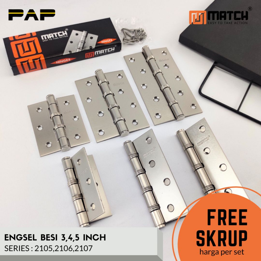 Jual Engsel Besi Match 3" / 4" / 5 " inch Engsel Besi Pintu Jendela ...