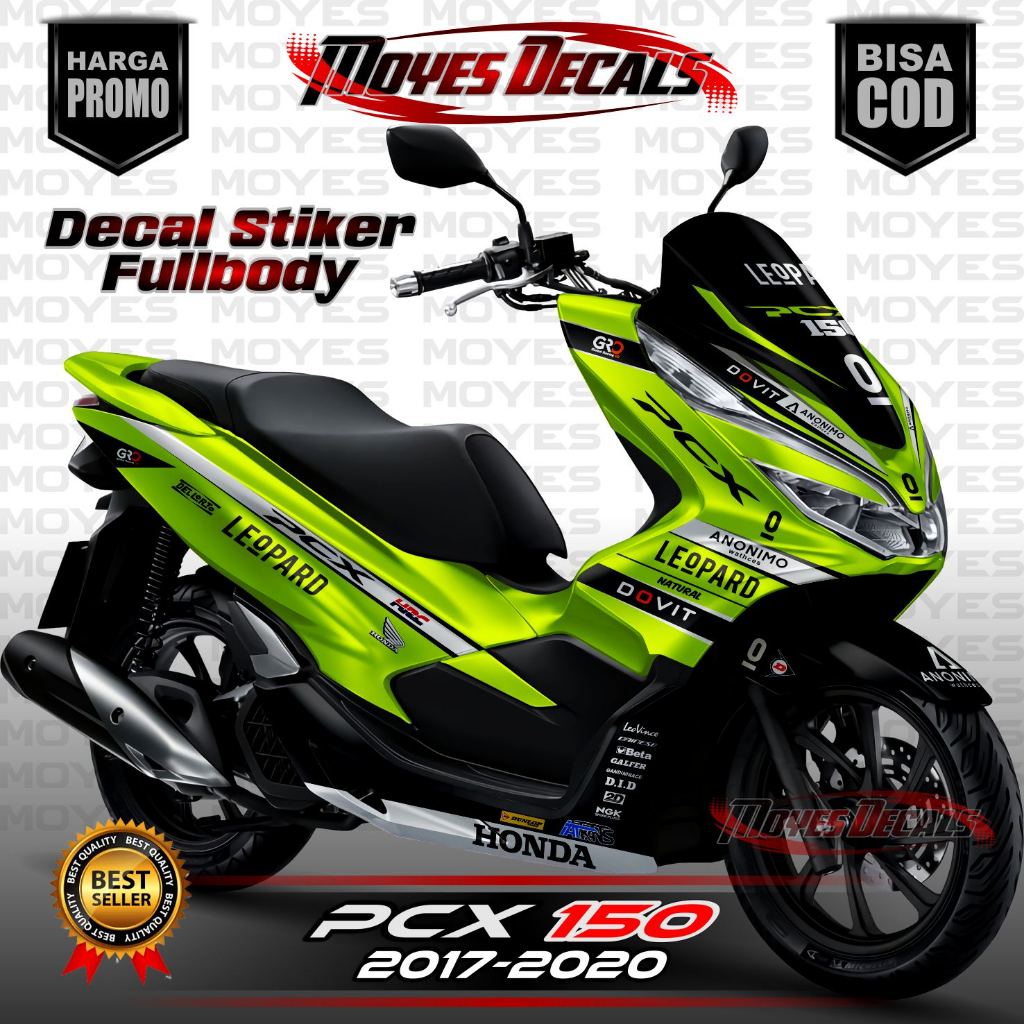 Jual Decal sticker variasi Motor Honda PCX 150 full body DESIGN RACE ...