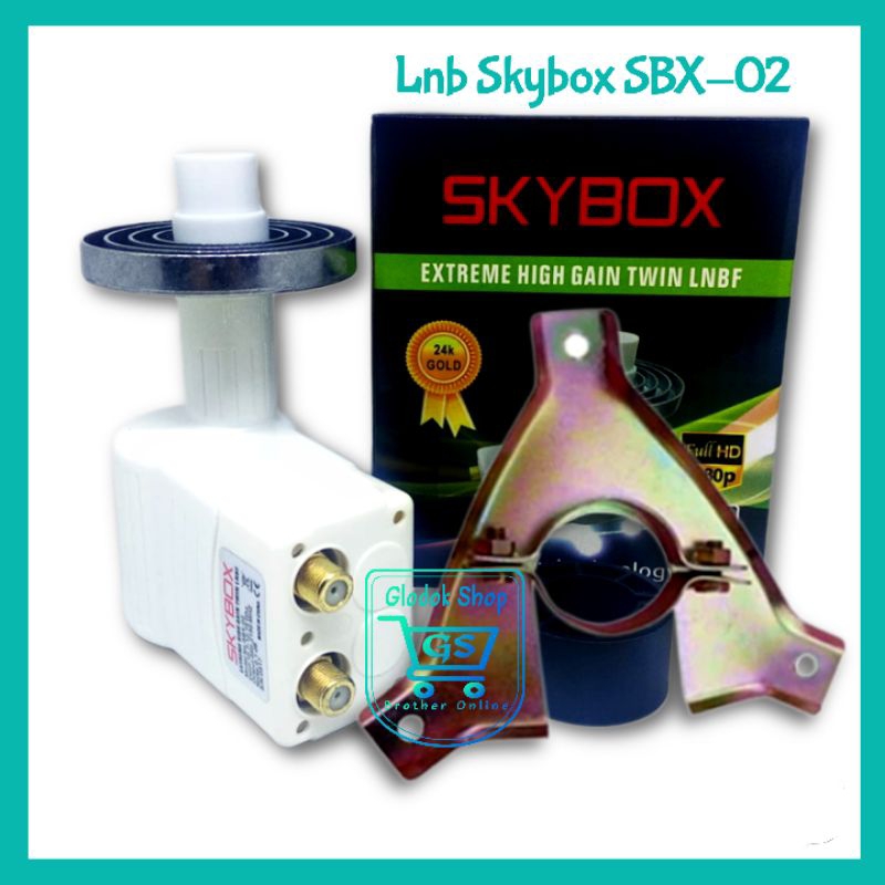 Jual SKYBOX SBX02 LNB PARABOLA 2 OUTPUT SKYBOX SBX-02 TWIN OUT LNB ...