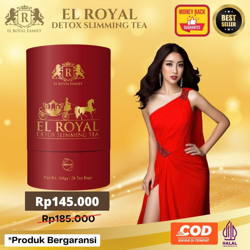 Jual El Royal Detox Slimming Tea - Teh Detox alami 100% Original BPOM ...